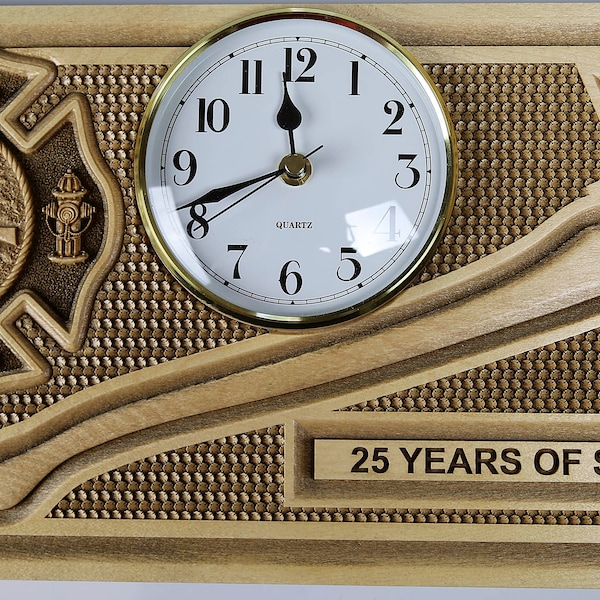 Firefighter Clock - Etsy