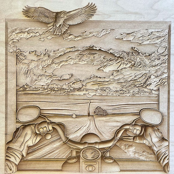 3d Motorcycle for Laser Engraving - Etsy