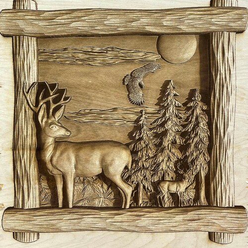 Digital Engraving File jesus Cross Well 3D Illusion File for - Etsy