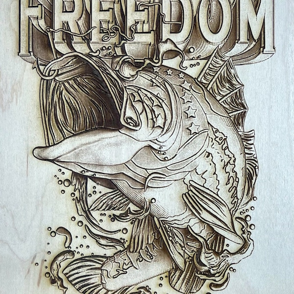 Laser Cut Bass Fishing - Etsy