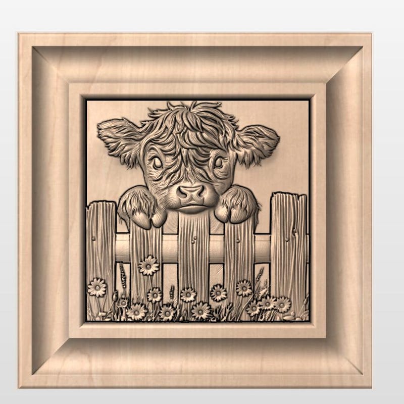 Highland Cow File Stl - Etsy