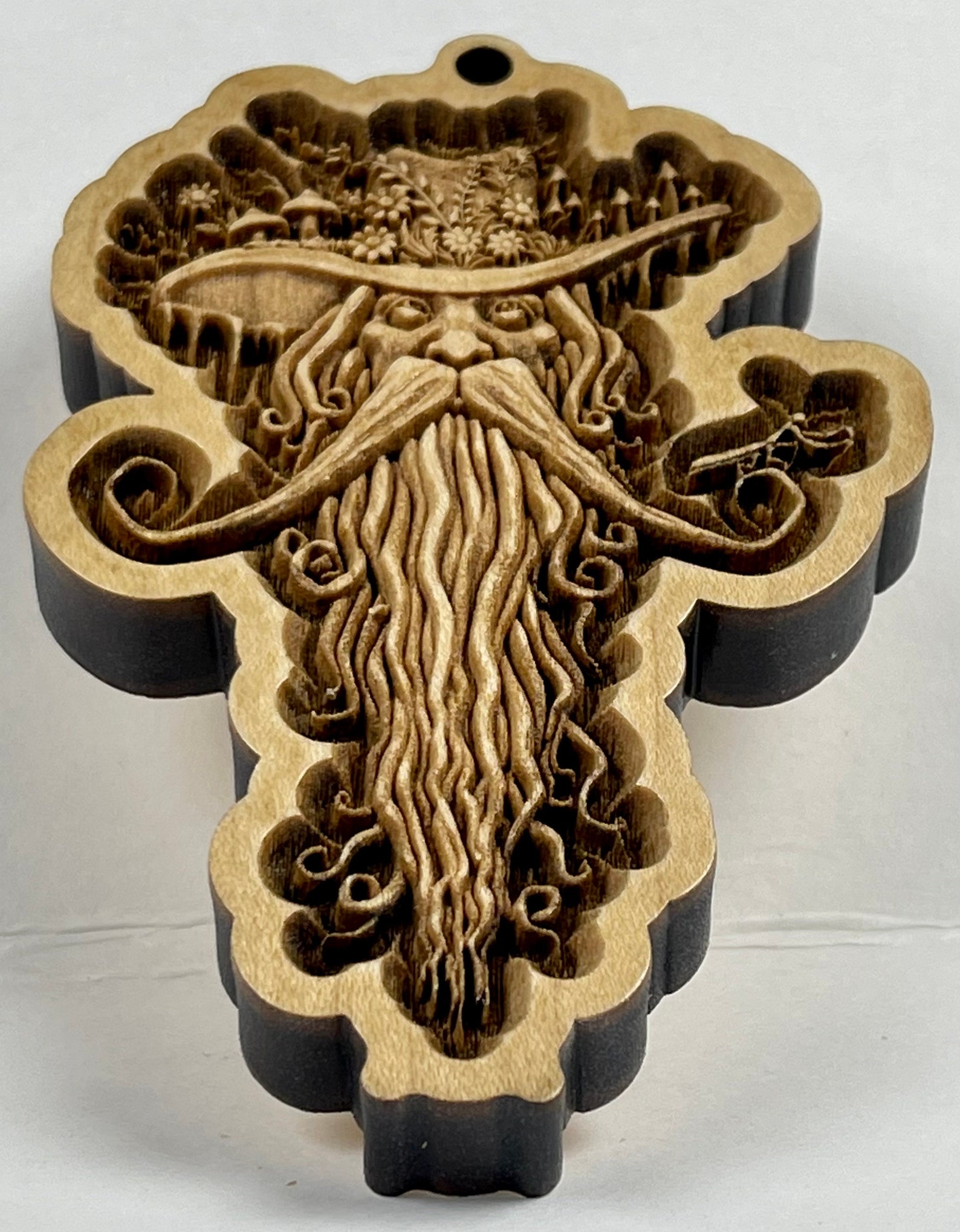 Old Man in the Woods Maple Wood Ornament / Shelf Decor 3D - Etsy