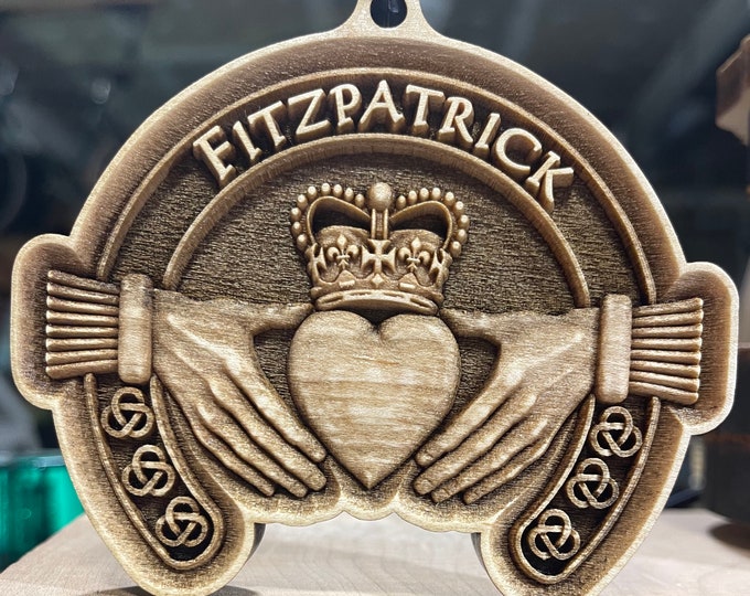 24” Carved Wooden Claddagh Wall Hanging - Etsy