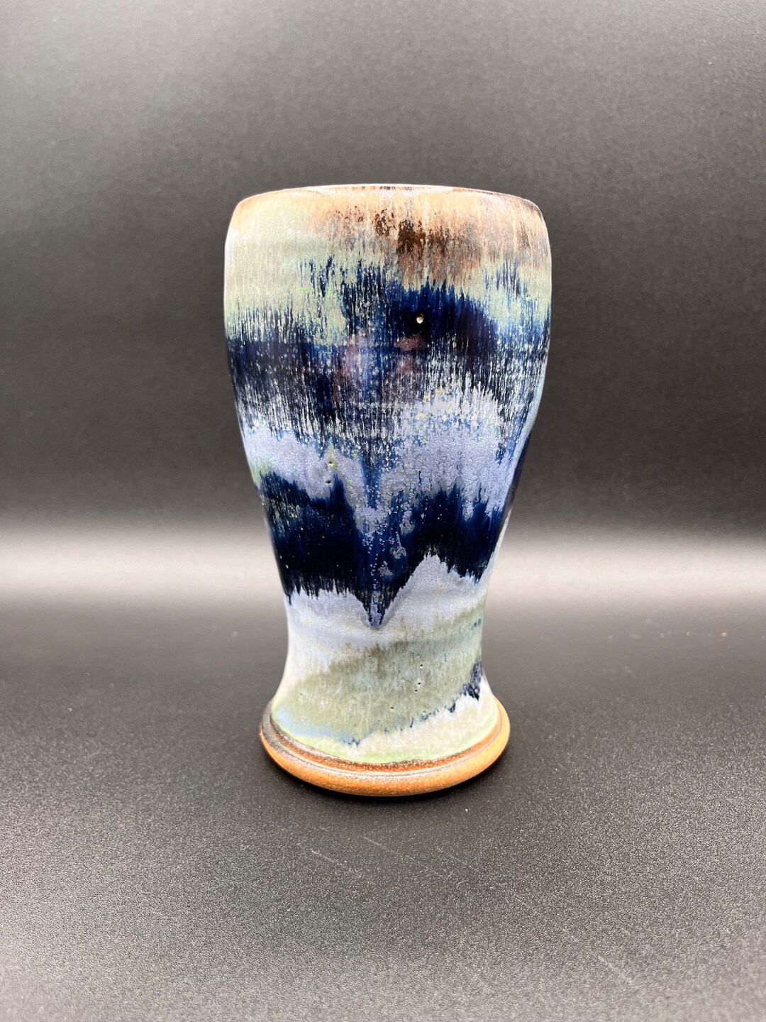 Handmade Ceramic Beer/drinking Vessel. Blue - Etsy
