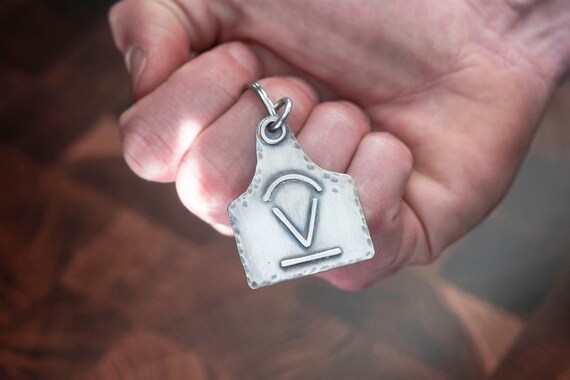 Keychain Cow Tag Custom Cattle Brand Charm Keychain - Etsy