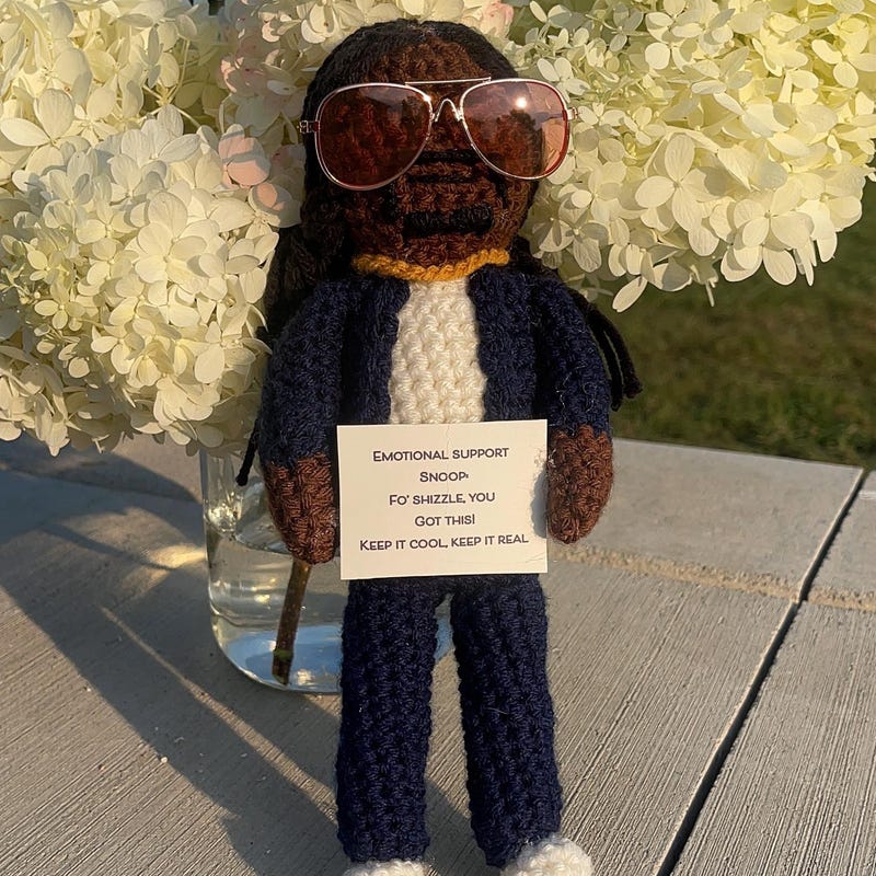 Snoop Dogg Crocheted Emotional Support Doll - Etsy