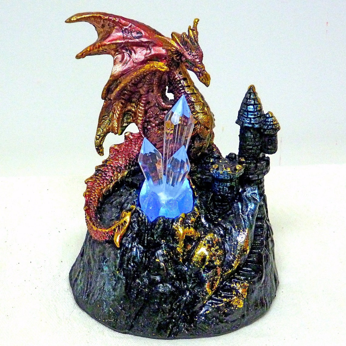 DRAGON LED Figurine Light W Free Dragon Charm LED Multicolor - Etsy