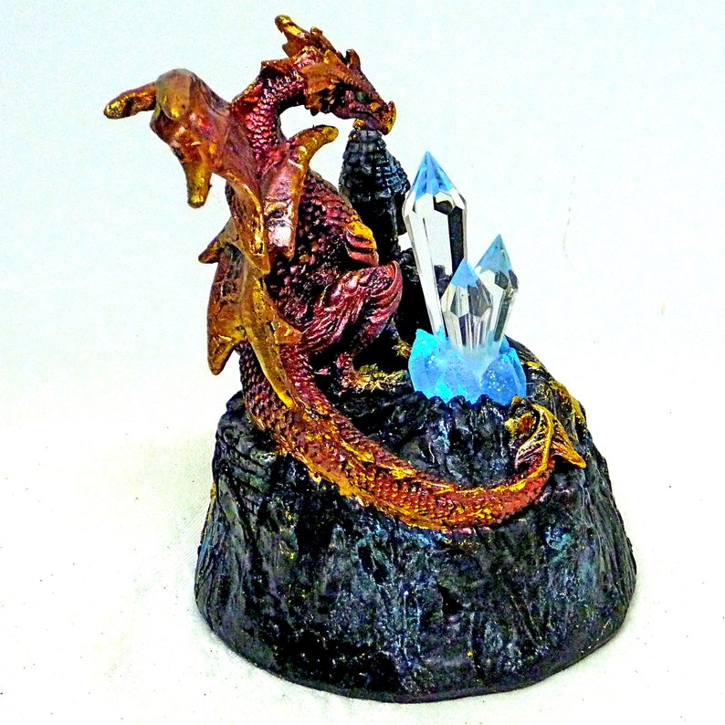 DRAGON LED Figurine Light w Free Dragon Charm LED Multicolor | Etsy