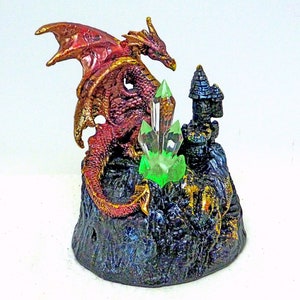 DRAGON LED Figurine Light W Free Dragon Charm LED Multicolor Light ...
