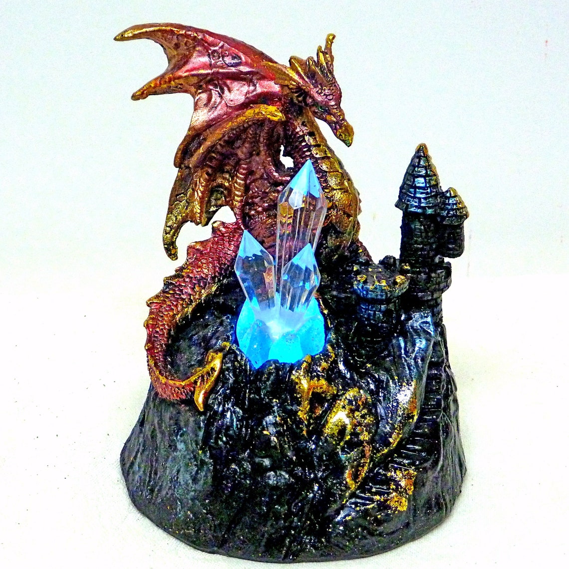 DRAGON LED Figurine Light w Free Dragon Charm LED Multicolor | Etsy