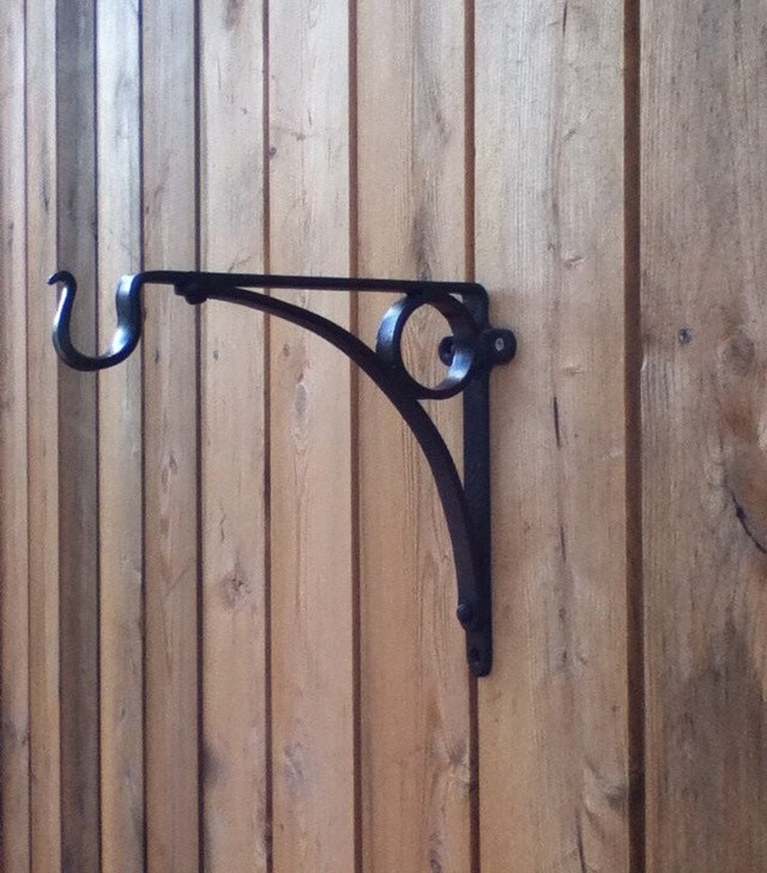 Hanging Basket Bracket Hand Forged in Shropshire. Blacksmith - Etsy
