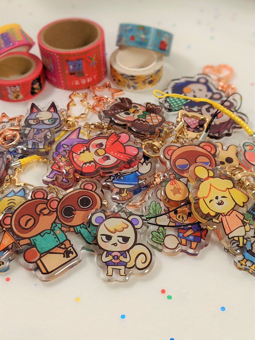 Animal Crossing Acrylic Charms 22.5 Animal Crossing New Horizons - Etsy