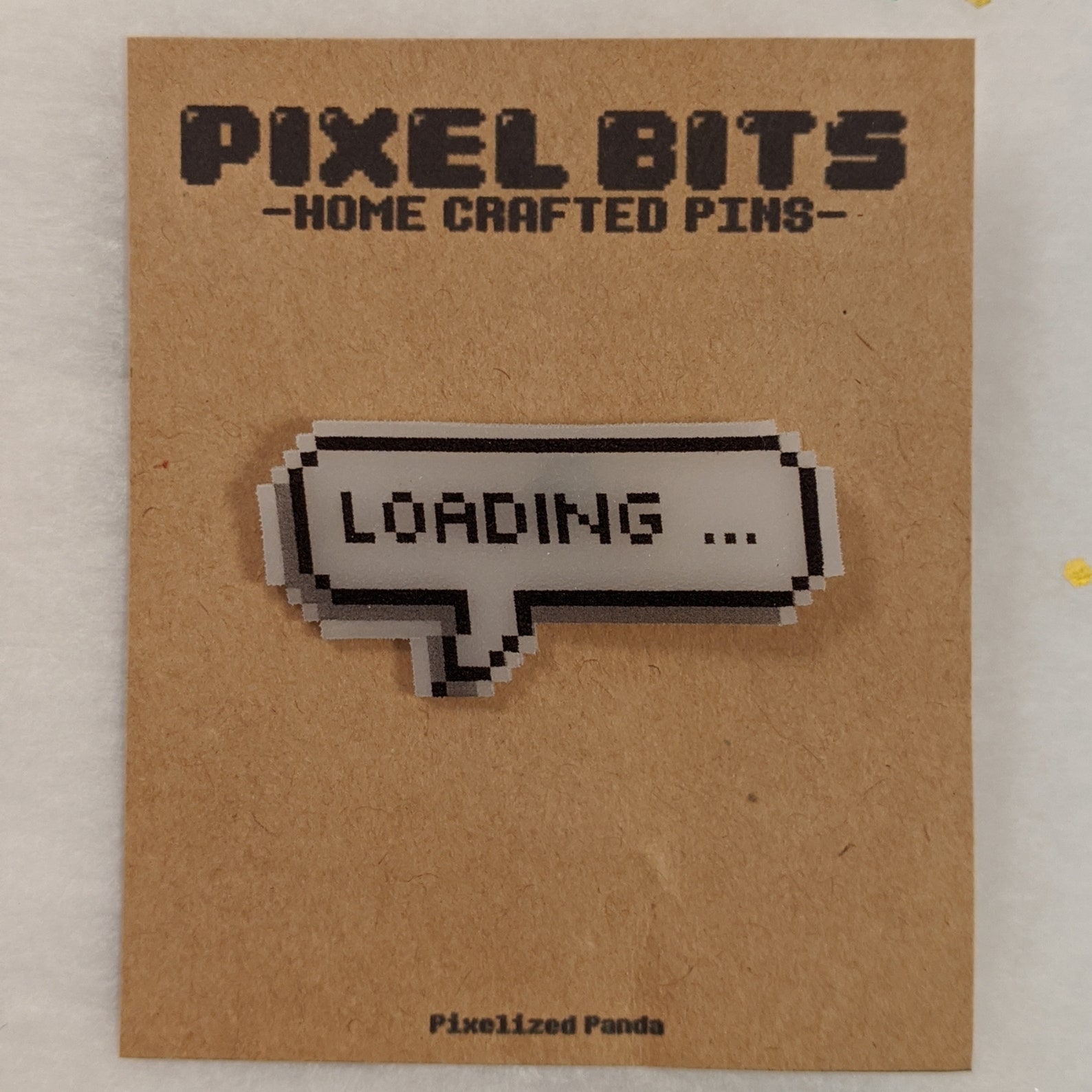 Pixel Bits Bubble Speech Pins - Etsy