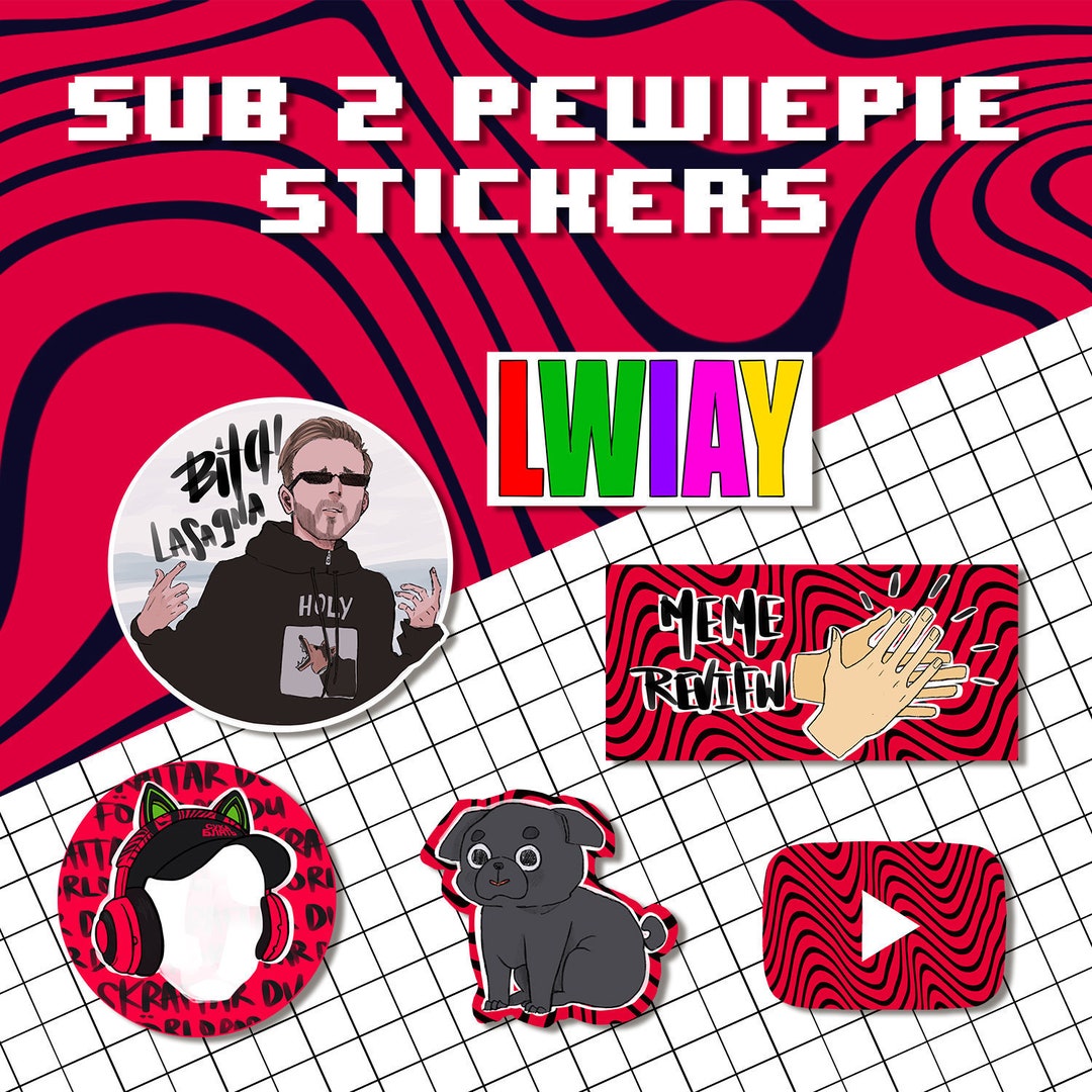 Sub 2 Pewdiepie Sticker Pack - Etsy