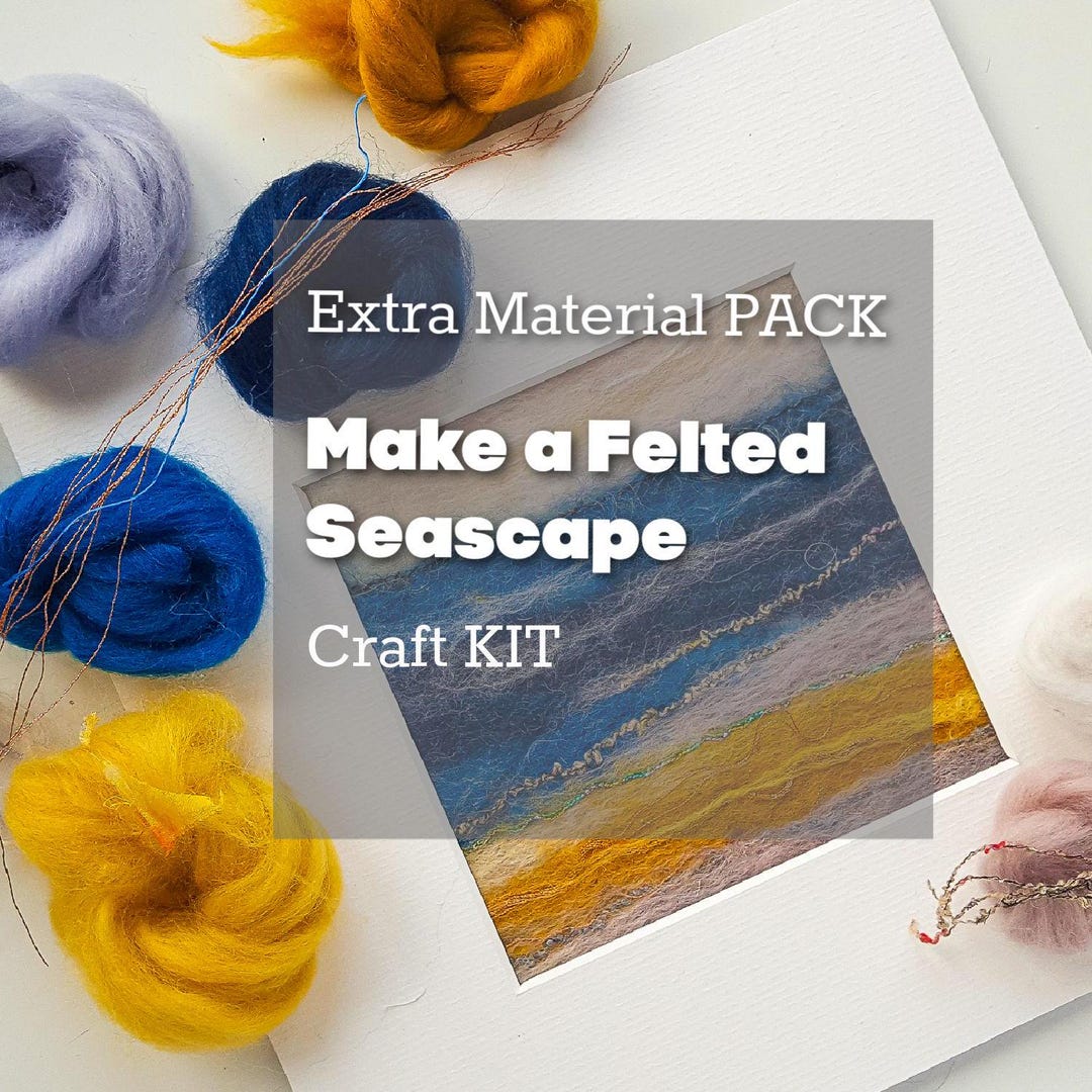 EXTRA MATERIAL Craft Packs for Create Your Own Felted Seascape Craft ...