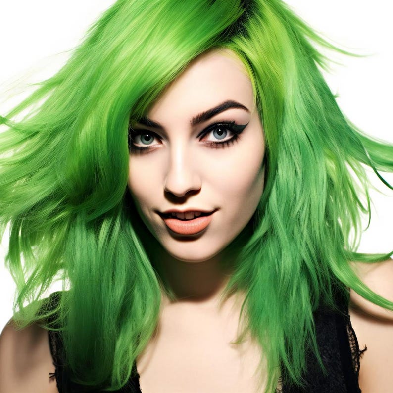 Medusa Semi-permanent Hair Color, Vegan and Cruelty-free Green Hair Dye ...