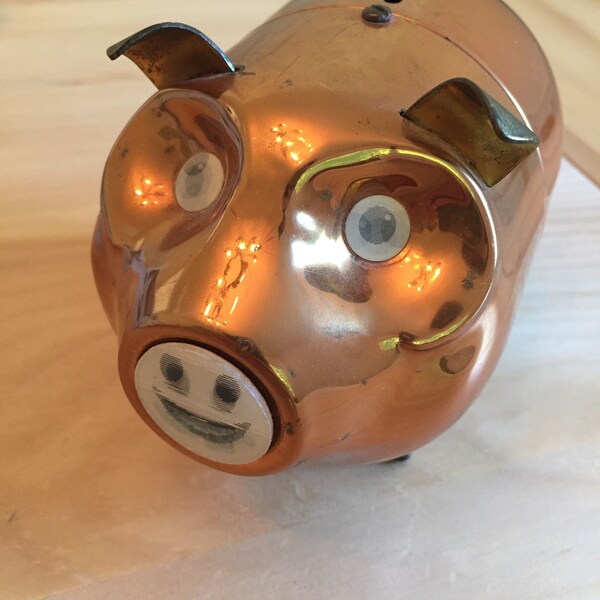 Vintage Piggy Bank - Etsy