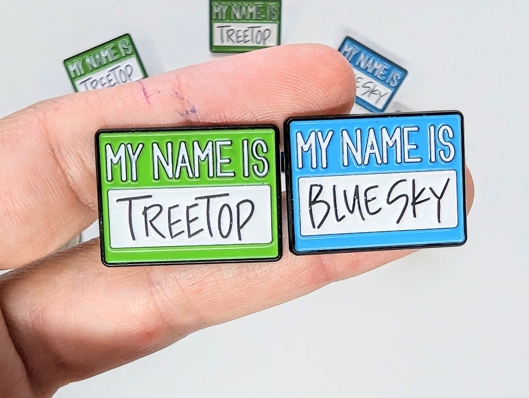 The Waker Enamel Pins - My Name Is: Treetop / Blue Sky , Widespread ...