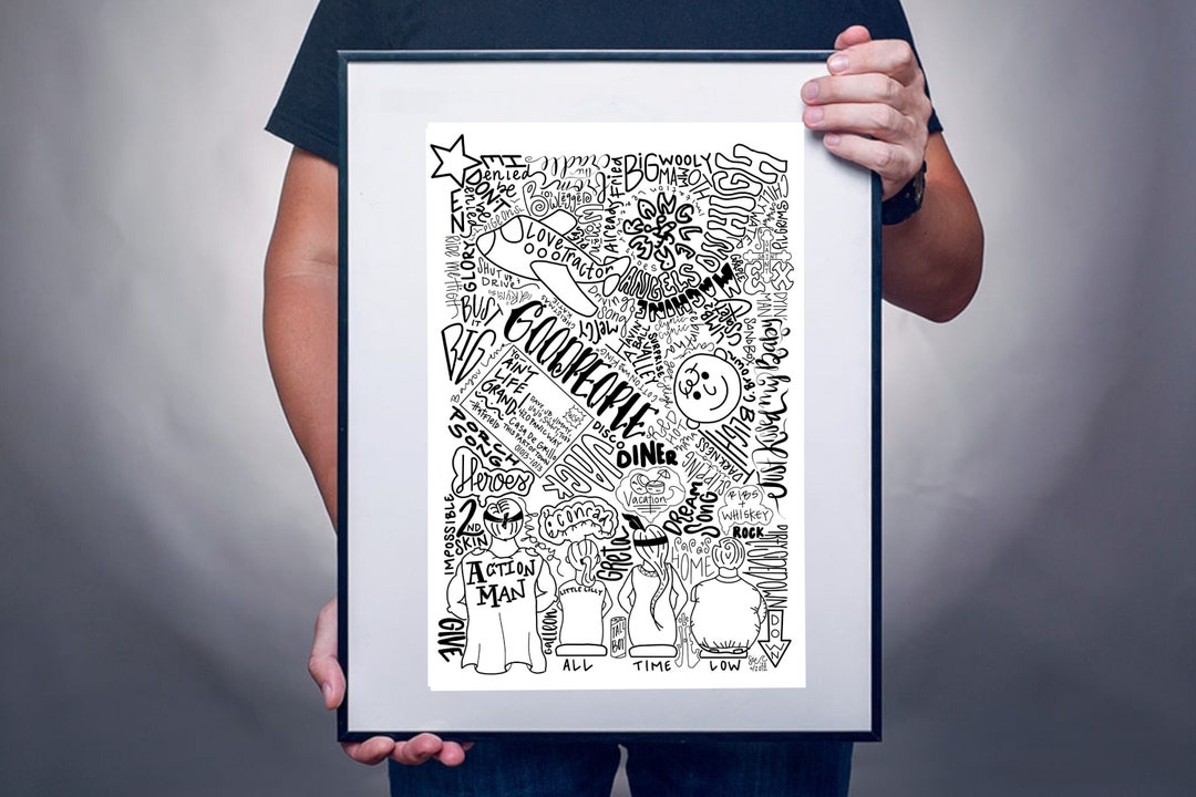 RETIRING Soon:widespread Panic Songs Poster-12x18 Poster-line Drawing ...