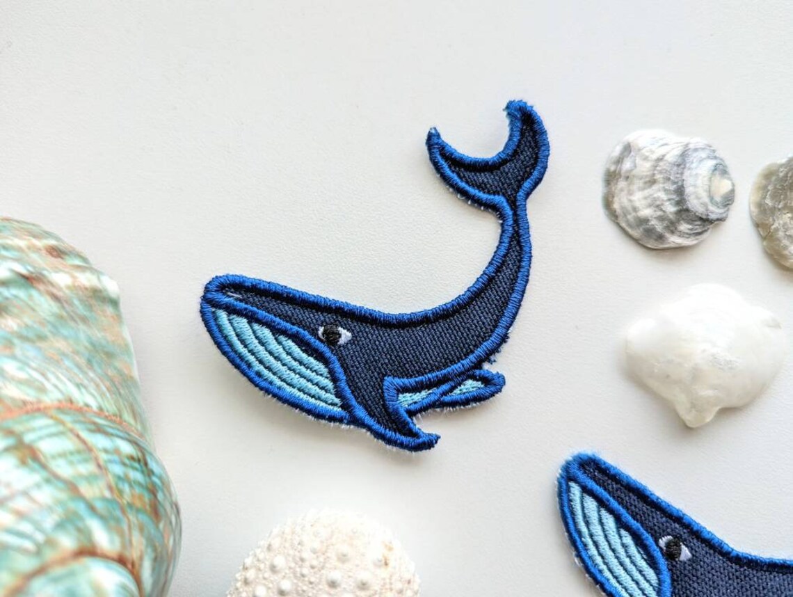 Blue Whale Patch- Ocean Patch, Beach Patch, Beach Life, Salt Life ...