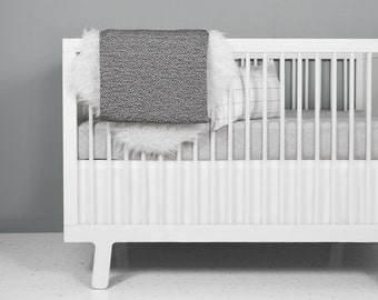 Gray crib bedding | Etsy