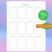 Printable Birthday Dates Reminder List Tracker Log Sheet Digital ...