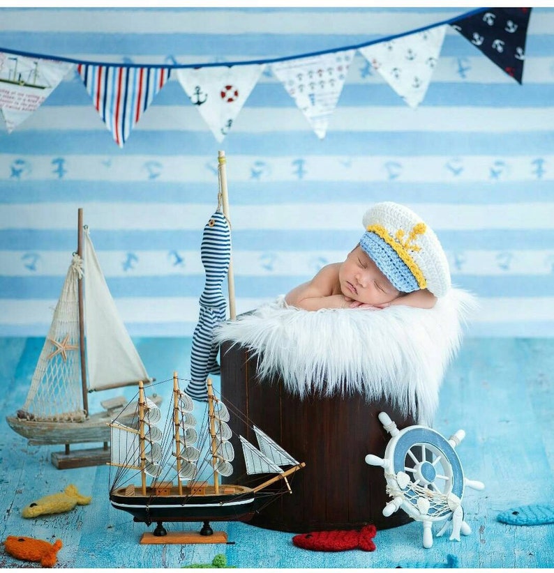 Newborn Baby Boy Set Baby in Uniform Sailor Outfit Nautical - Etsy Canada