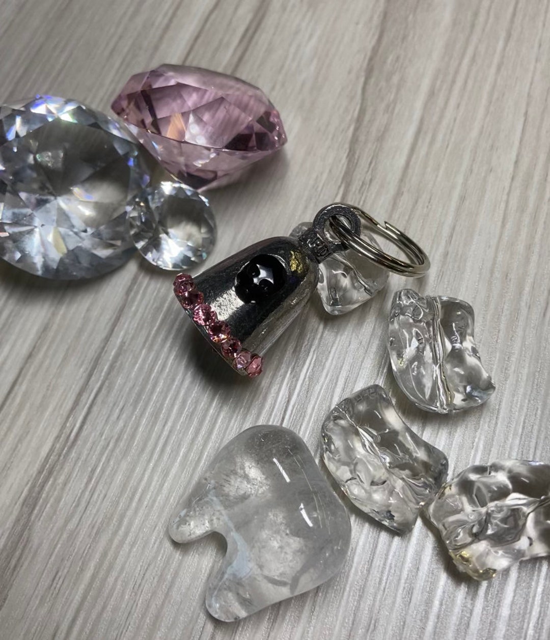 Pink Skull Crystal Guardian Bell - Etsy