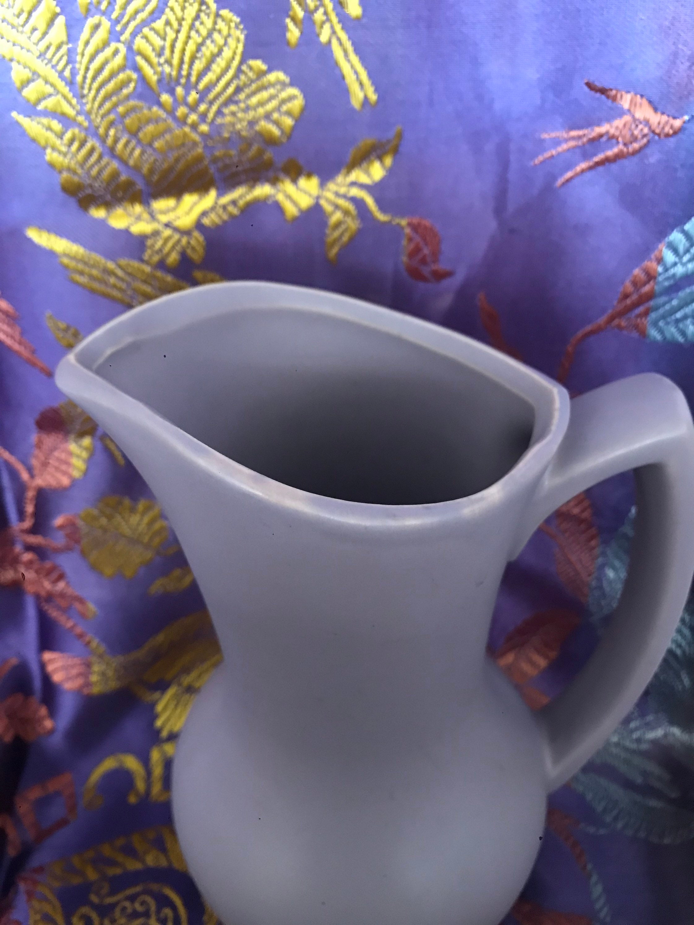 Vintage Mccoy Lavender Color Pottery Pitcher. - Etsy