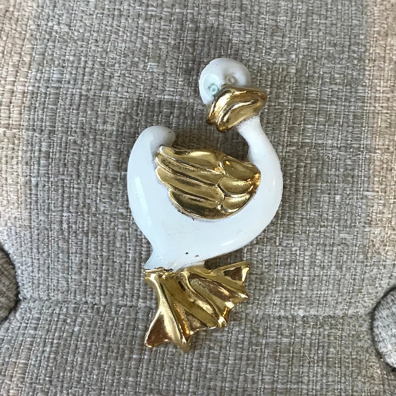 Duck Brooch - Etsy