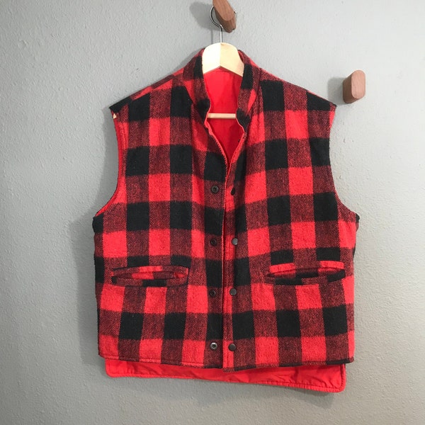 Red Plaid Vests - Etsy