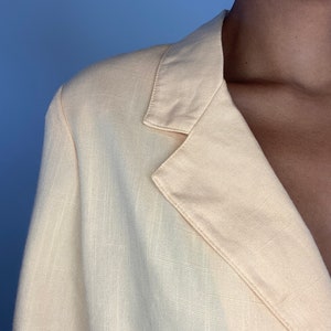 80s Pale Orange Blazer. 1980s Pastel Peach Large Women's Jacket. XL. - Etsy