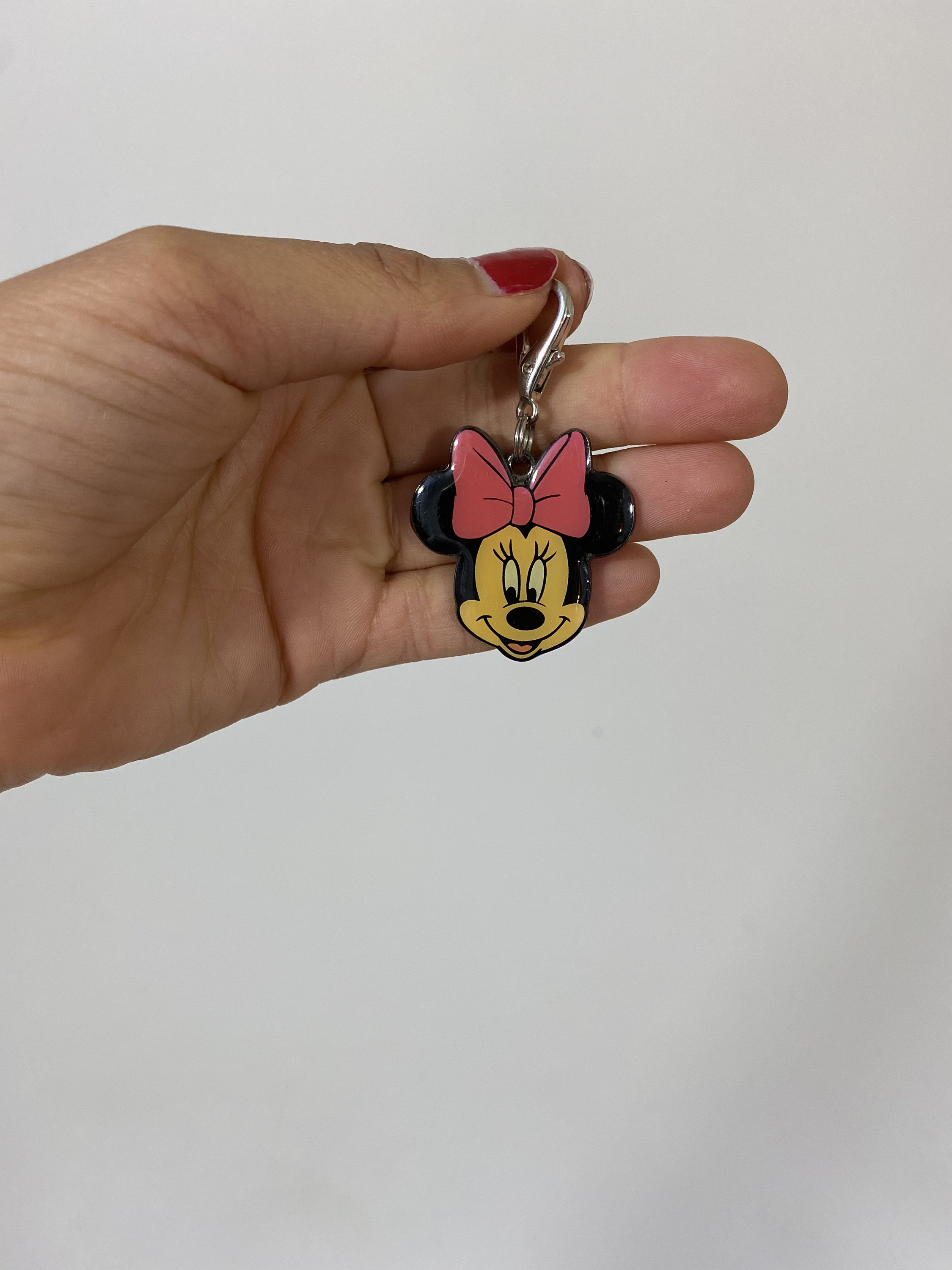 Vintage Minnie Mouse Keychain. Disney Key Ring. Pink Bow | Etsy