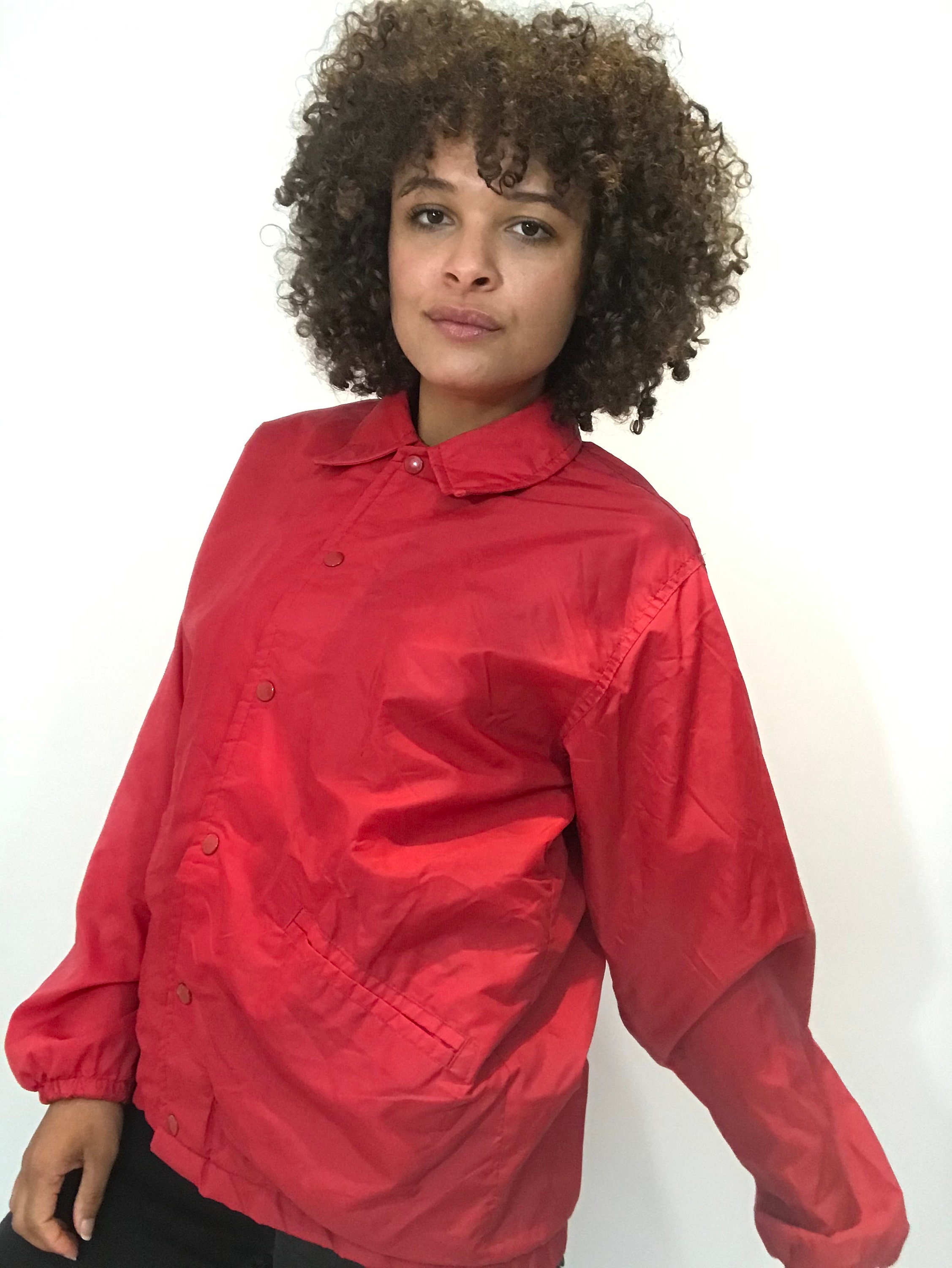 80s Red Windbreaker. 1980s West Wind Jacket. Medium. Large. | Etsy