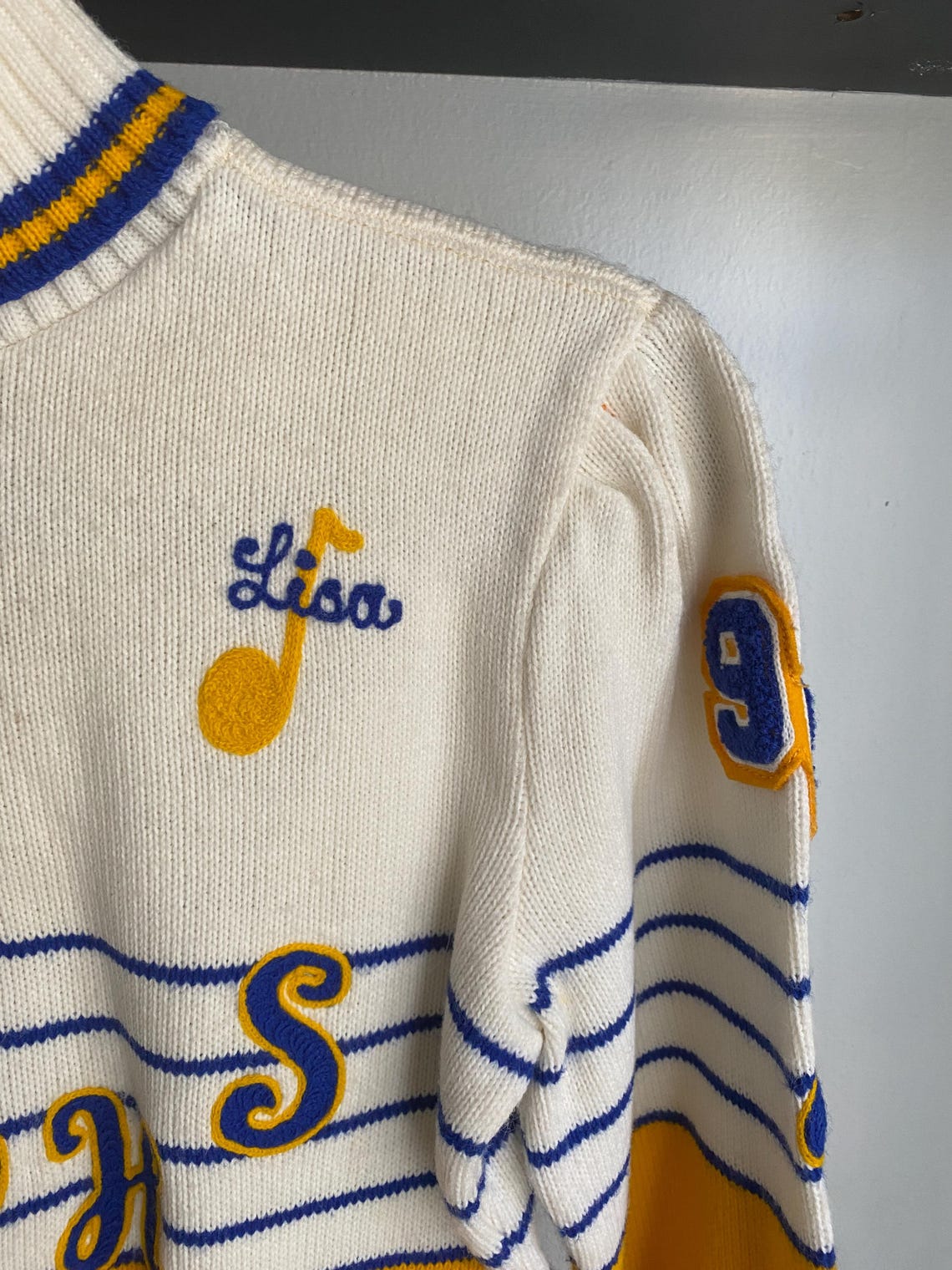 60s / 70s Varsity Sweater. Albion High School Varsity Song Turtleneck ...