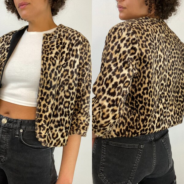 Leopard Print Jacket - Etsy