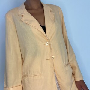 80s Pale Orange Blazer. 1980s Pastel Peach Large Women's Jacket. XL. - Etsy