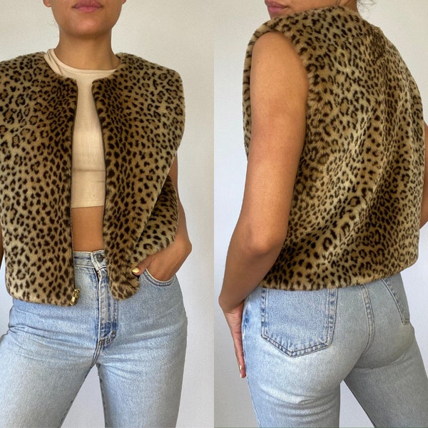 Leopard Vest - Etsy