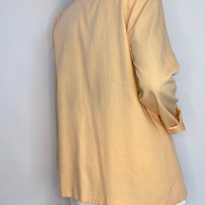 80s Pale Orange Blazer. 1980s Pastel Peach Large Women's Jacket. XL. - Etsy