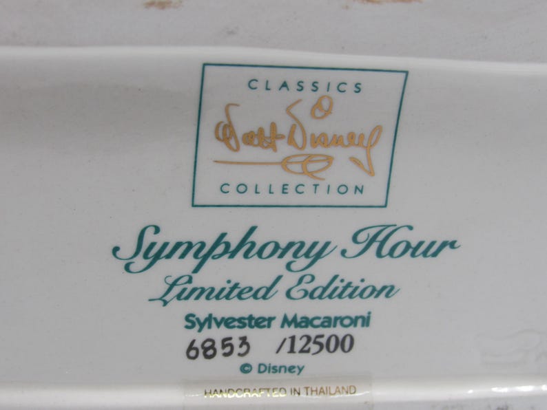 WDCC "sylvester Macaroni" From Disney's Symphony Hour in Box With COA ...