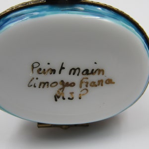 Limoges Tropical Fish Pink Red Gold Gilt Peint Main MJP France Trinket ...