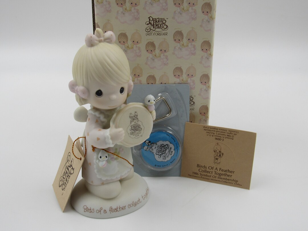 Precious Moments "bird's of a Feather Collect Together" Figurine Key ...