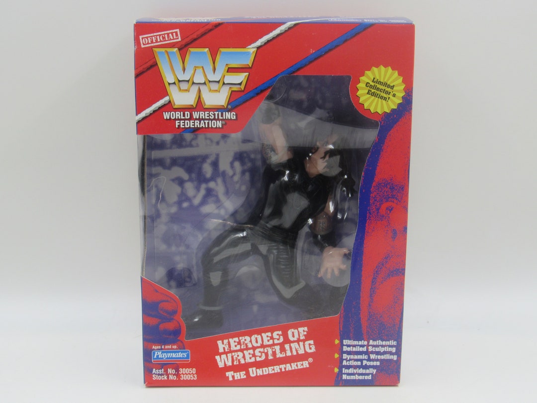 WWF Heroes of Wrestling the Undertaker Figure Playmates 1997 - B - Etsy