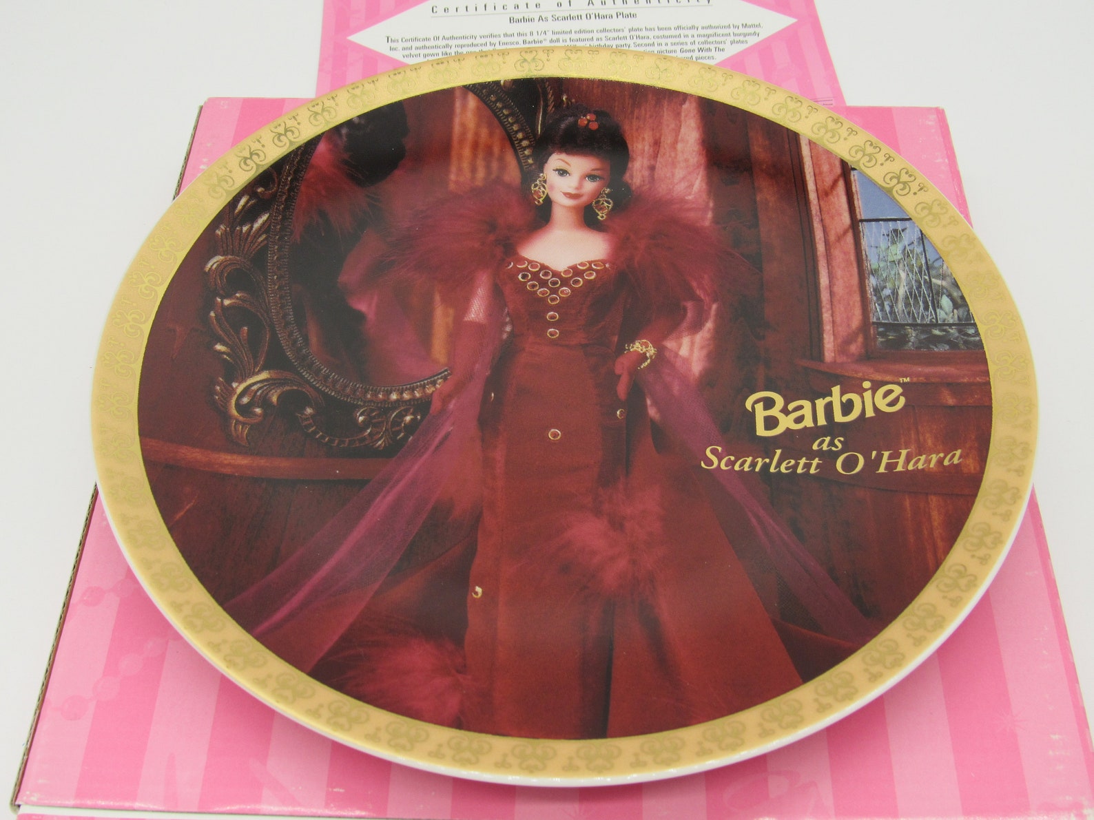 Enesco Barbie as Scarlett O'hara Collector Plate Barbie Collectibles - Etsy