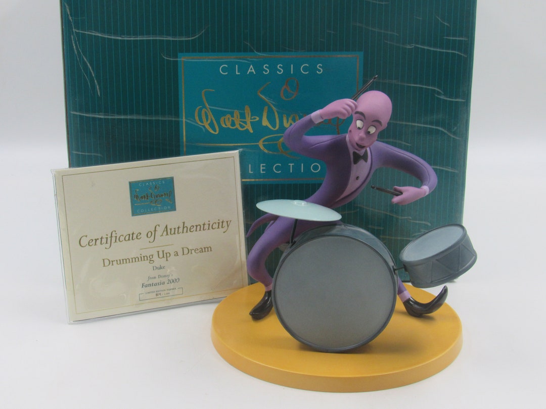 WDCC "drumming up a Dream" Duke From Disney's Fantasia 2000 in Box With ...