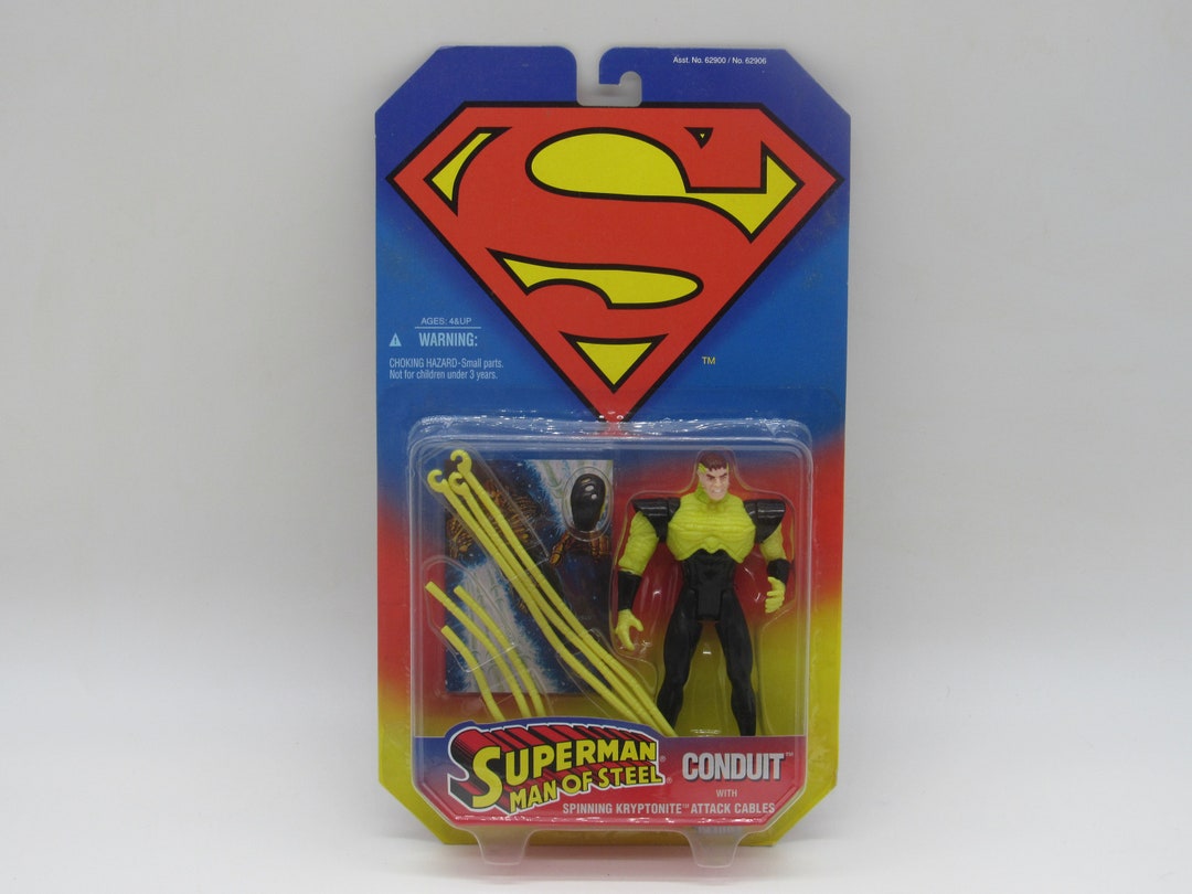 Superman Man of Steel Conduit Action Figure Kenner 1995 - Etsy