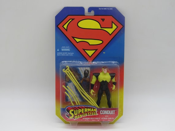Superman Man of Steel Conduit Action Figure Kenner 1995 | Etsy
