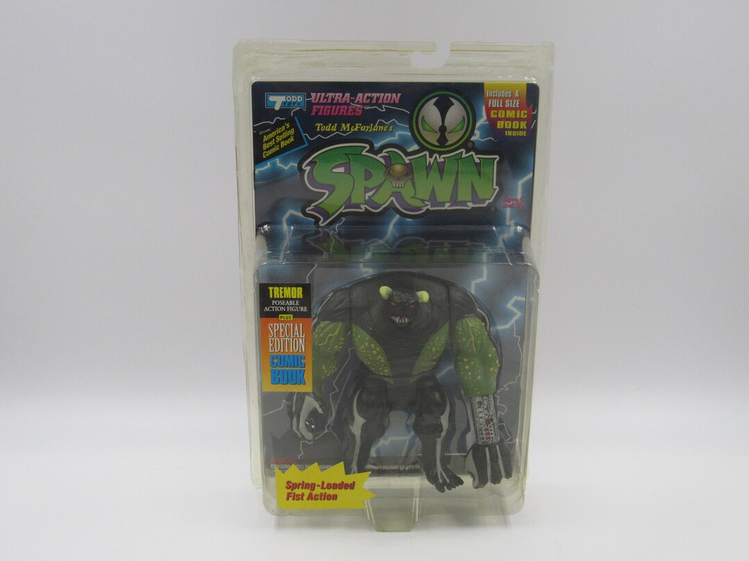 Spawn Tremor Series 1 Green Variant Action Figure W/ Comic Todd's Toys ...