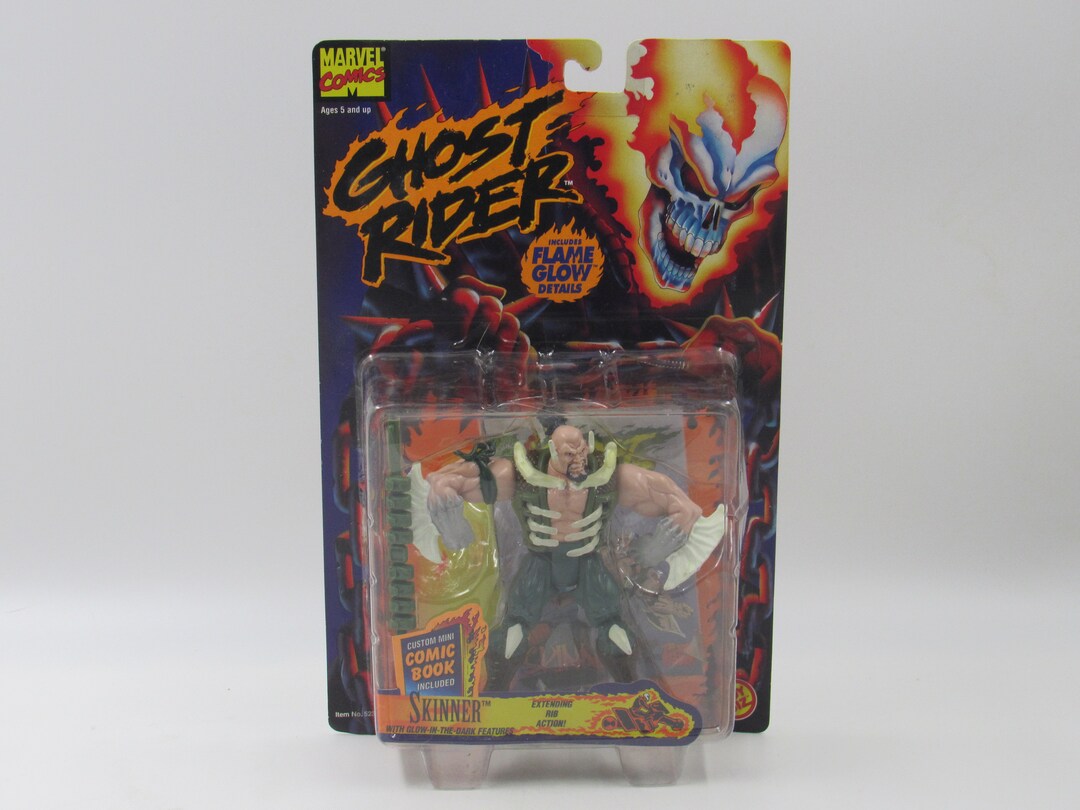 Marvel Ghost Rider Skinner Action Figure Toy Biz 1995 - Etsy
