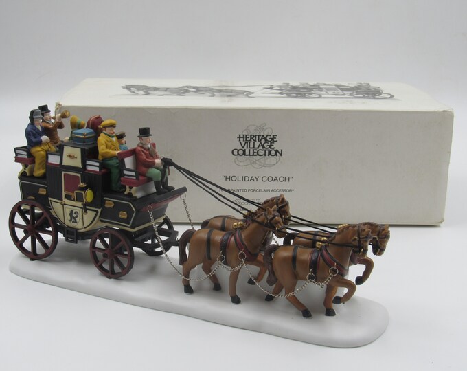 Dept 56 Heritage Village Collection Holiday Coach Accessory in Box - Etsy